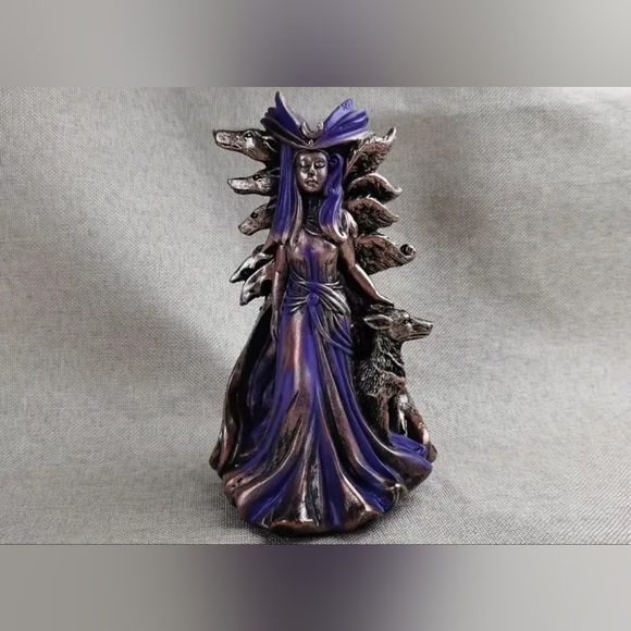 Art | Mystical Purple And Bronze Hecate Goddess Figurine | Poshmark